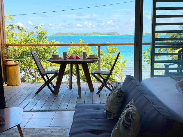 Studio Vue Lagon Paradisiaque - Clim - Parking - Bora-Bora