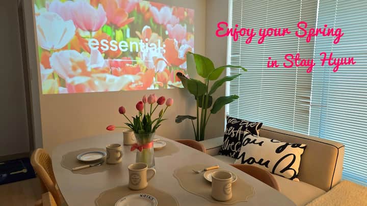 𖤐신축 건물𖤐최대 5인/침대 3개#강남역#서초역#롯데월드#코엑스#고투몰𖤐무료주차𖤐 - Seoul