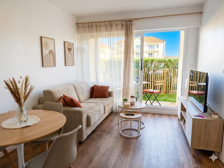 4 Voyageurs 1 Chambre 2 Lits Sdb - Wc Séparé - Courseulles-sur-Mer