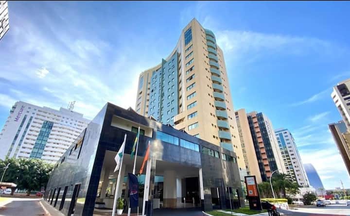 Flat Alto Padrão 4 Pessoas - Reformado - 3 Camas - Brasília