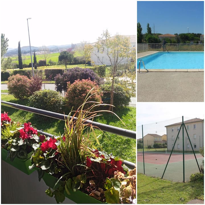 Bel Appartement Avec Piscine, à 5mn De La Cité. - Carcassonne