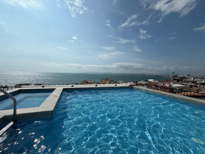 New Condo -Roof Top+ Pool-al Lado De Iglesia - Puerto Vallarta