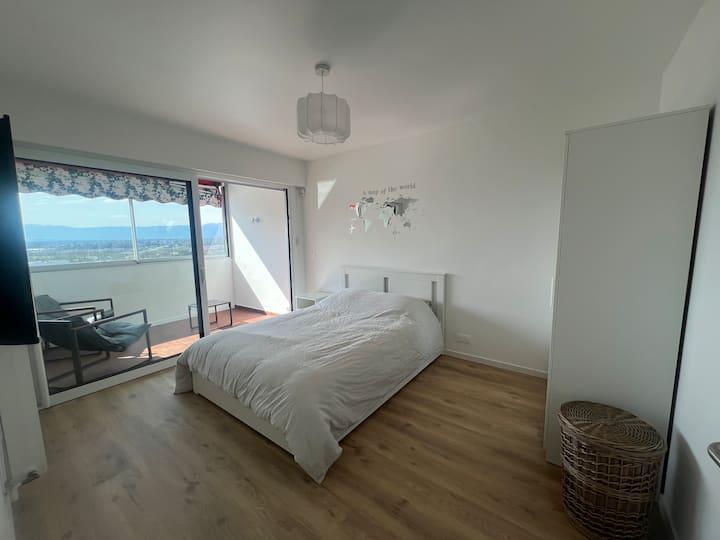 Chambre Avec Balcon Vue Genève - Annemasse