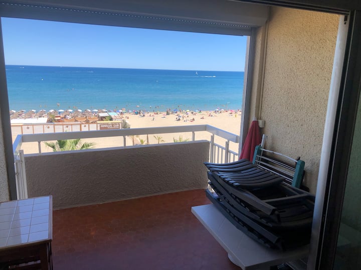 Canet-plage,t2 Face Mer,clim,40m2,parking Couvert. - Canet-en-Roussillon