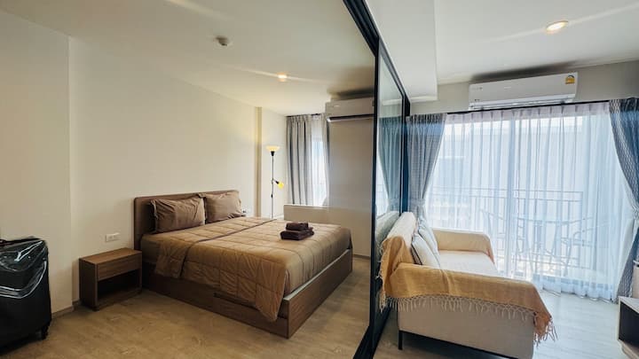 การพักผ่อนที่เรียบง่ายสบายๆ ที่ ลากาสิต้า 1bedroom - Hua Hin