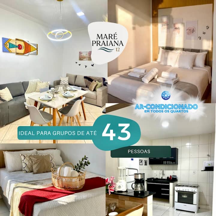 4 Apartamentos Para Grupos | Aeroporto De Salvador - Lauro de Freitas