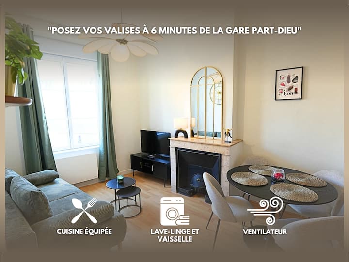Cosy And Stylish: Part-dieu, Metros, Washing Machine - Lyon