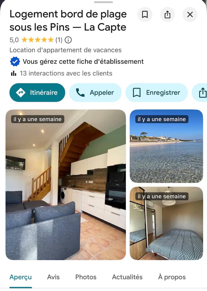 Logement Bord De Plage Sous Les Pins — La Capte - Porquerolles