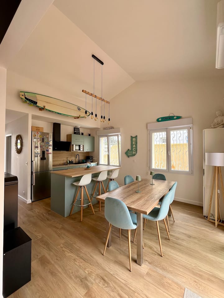 Maison Rénovée – Plage à Pied 6-8p - Carcans