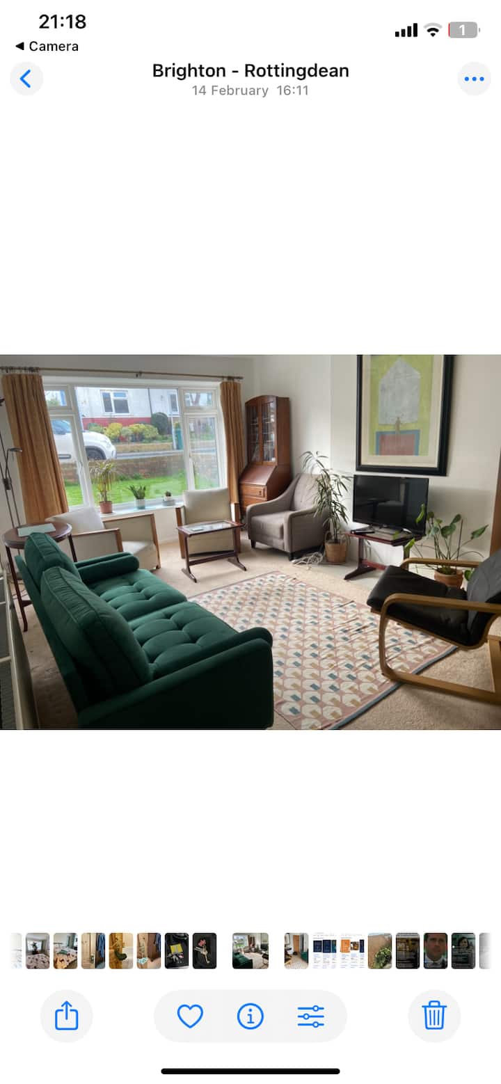Spacious Flat, 2 Double Bedroom Self Catering - Rottingdean