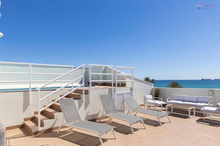 ÁTico Con Vistas Al Mar Y Piscina , Vera Playa - Garrucha