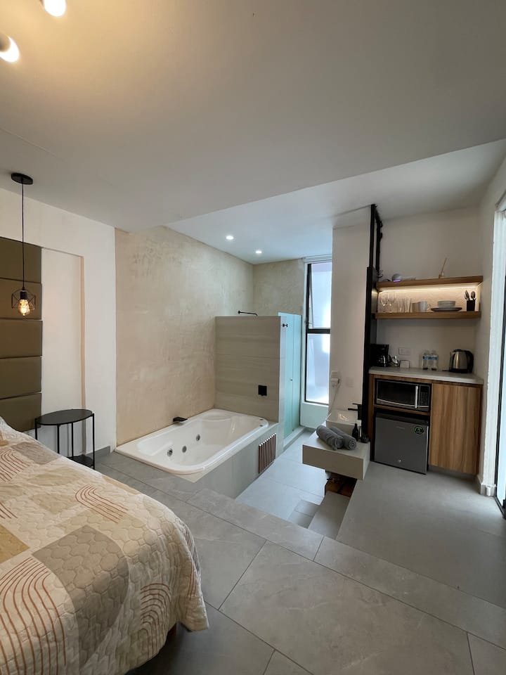 Encantadora Suite Con Jacuzzi Y Cama King Size - 阿瓜斯卡連安特