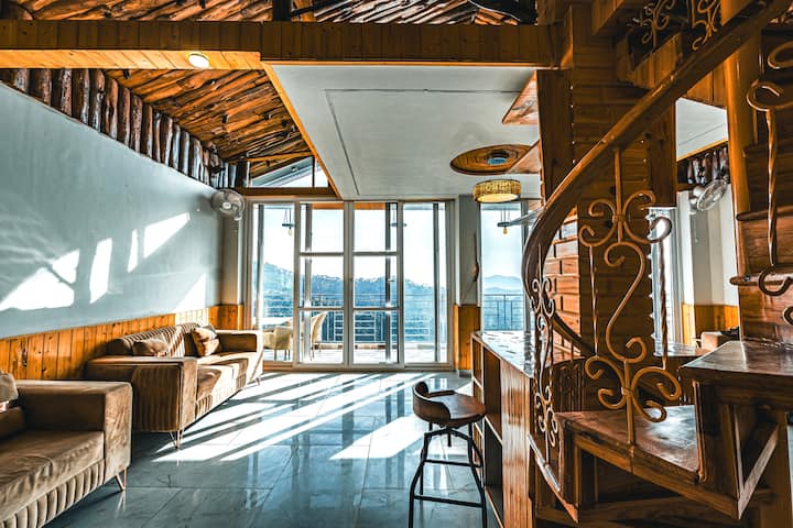 3bhk Penthouse W Loft | Sunset Views, Bonfire, Bbq - Solan
