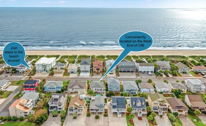 Oib Multi-family Gem! Heated Pool + Guest Suite - Sunset Beach, NC