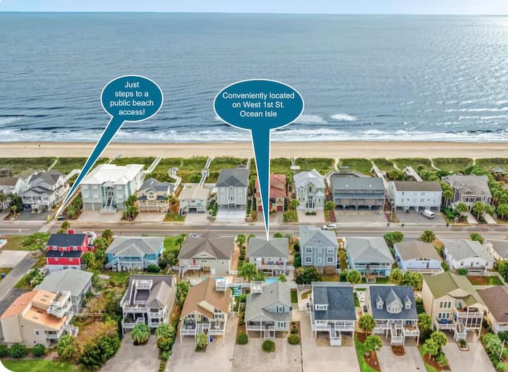 Oib Multi-family Gem! Heated Pool + Guest Suite - Ocean Isle Beach, NC