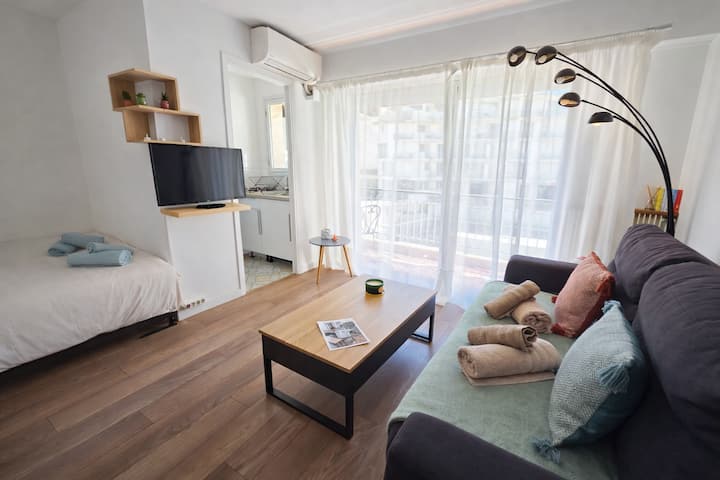 Coeur De Juan - Studio, 4p, Pk, Ac, Centre & Plage - Plage des pêcheurs - Antibes