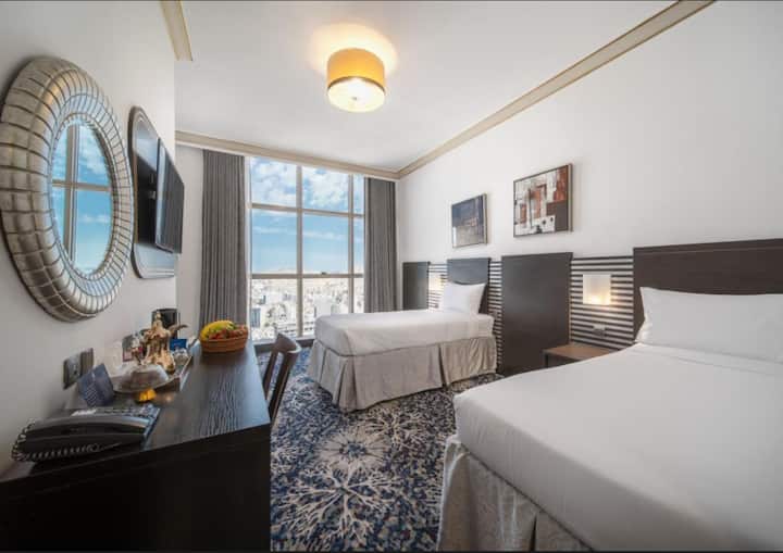 A Twin Bedroom Al Kiswa Tower Hotel Makkah - Mecca
