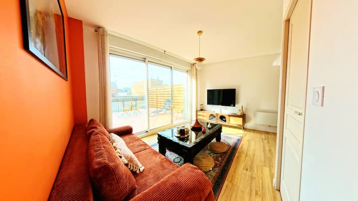 T2 Marrakech · Terrasse · Parking Privé · Centre - Saint-Quentin