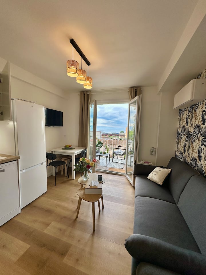 Shiny Sea View Flat (Vue Mer)terrace  - Cannes - Mandelieu-La Napoule