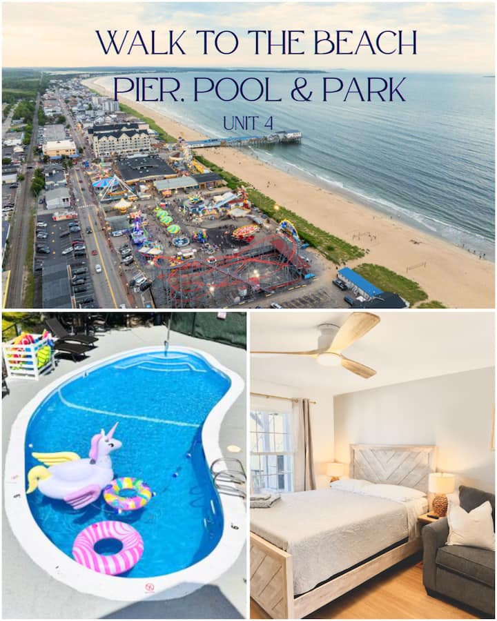 Steps To Beach, Pier, Park | Condo With Pool • 4 - Carousel, Old Orchard Beach