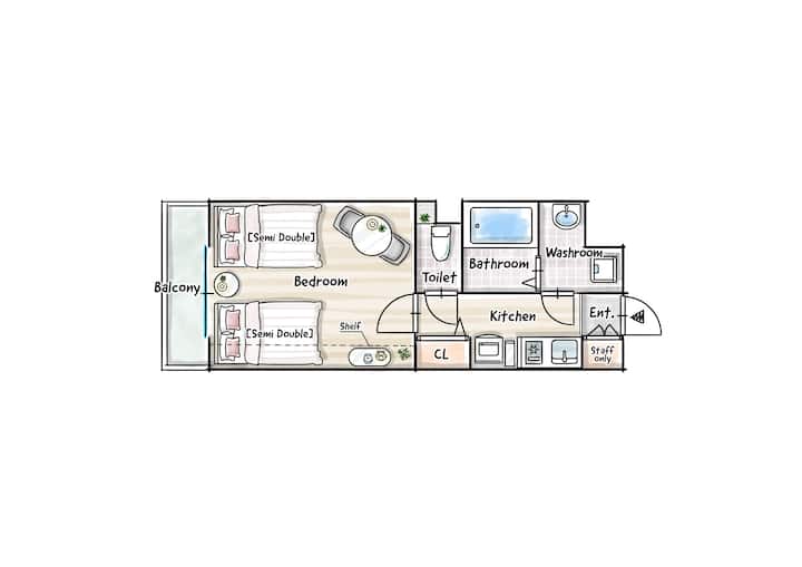 Nagoya Area | Near Station | Long Stay｜hidasuzuka - Nagoya Station