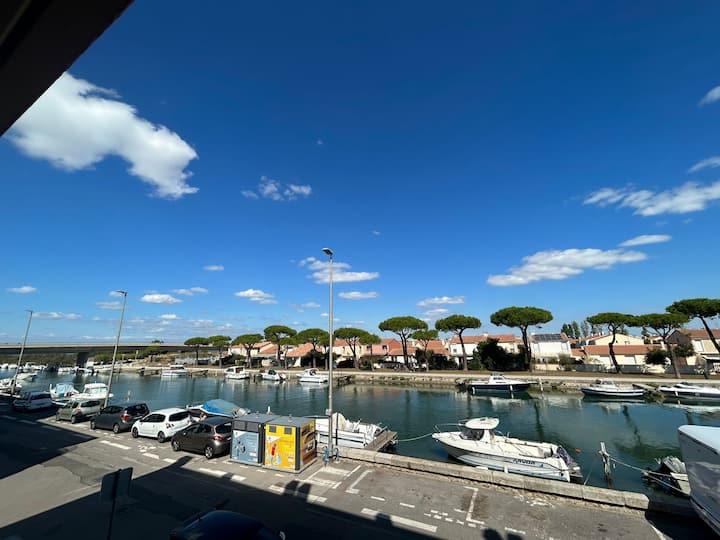 Apt T2 Cabine Parking Vue Canal - Plage de Palavas-les-Flots