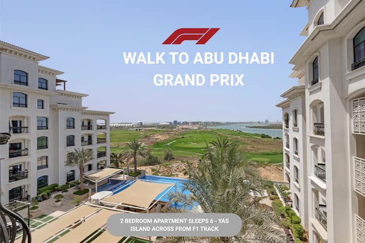 Trackside Luxury – Walk To F1 & Etihad Park - Ferrari World Abu Dhabi