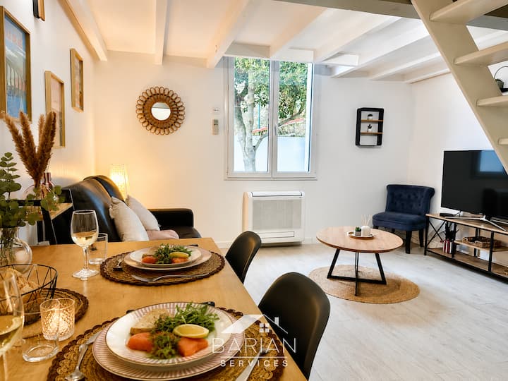 Maisonnette Cosy Avec Clim - Cour Calme, Mezzanine - Châtelaillon-Plage