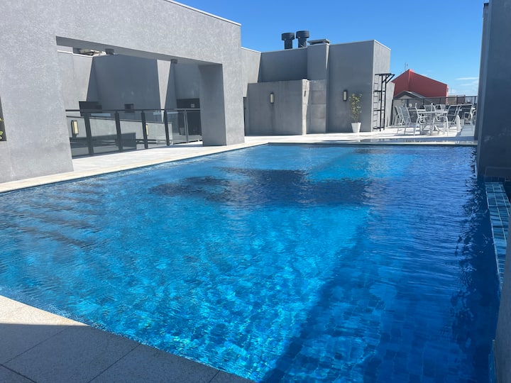 ÓTimo Ap Vista Mar E Piscina Aqu - Matinhos