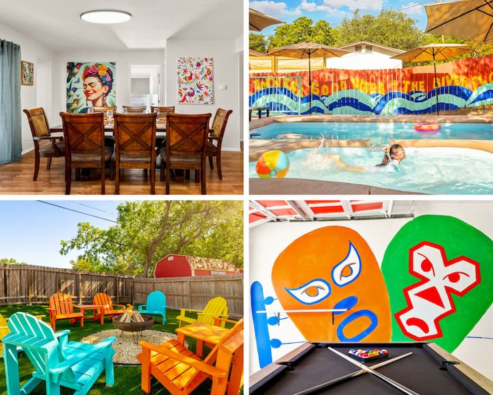 Heated Pool Oasis + Epic Backyard & Game Room - Alamo Heights, TX