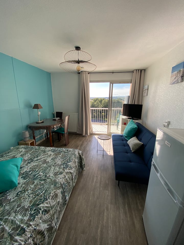 Bleu Horizon Climatisé Piscine Parking - Balaruc-le-Vieux