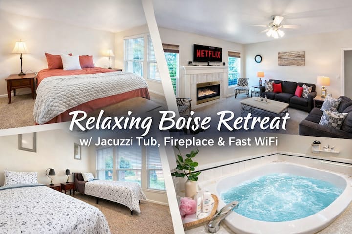 Spacious Boise Retreat W/ Jacuzzi Tub, & Fireplace - Boise, ID