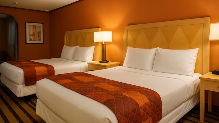 (106) Gated - 2 Double Beds Studio W/ Full Kitchen - BREC's Baton Rouge Zoo