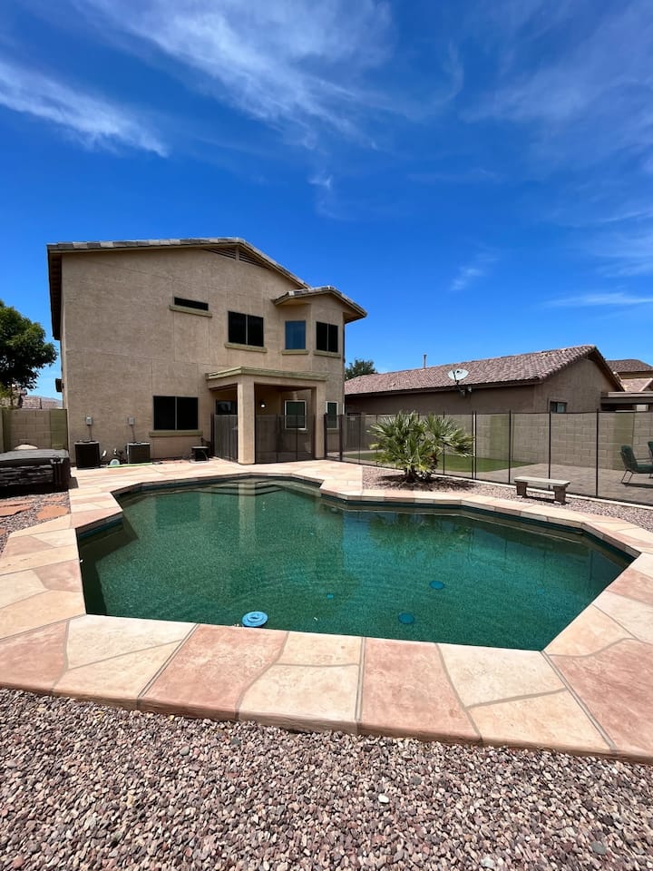 Spacious Home Backyard And Pool - Surprise, AZ