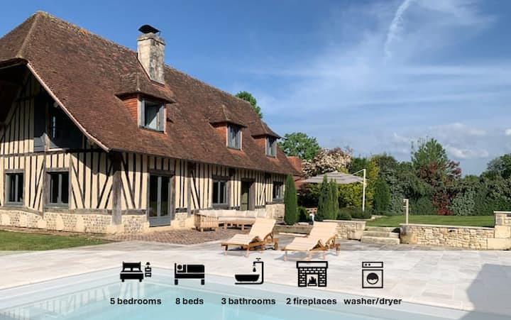 Maison De Caractère, Piscine Couverte Et Chauffée - Lisieux