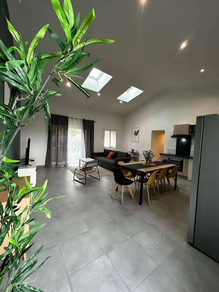 Groupe/famille  Maison 5 Ch., Jardin, 11 Pers. - Langon