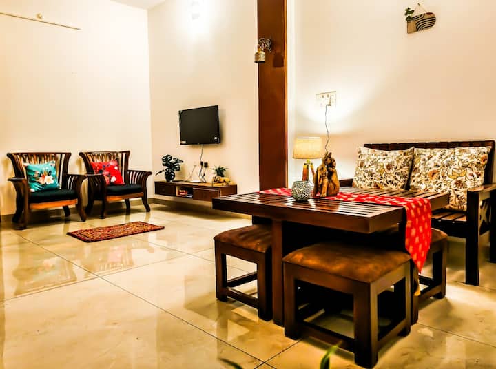 Super Luxury Gf 2bhk-nr. Whitetown-1.8 Km To Beach - Pondicherry