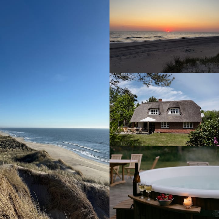 Naturperle Ved Vesterhavet: Skovidyl Med Spabad - Husby