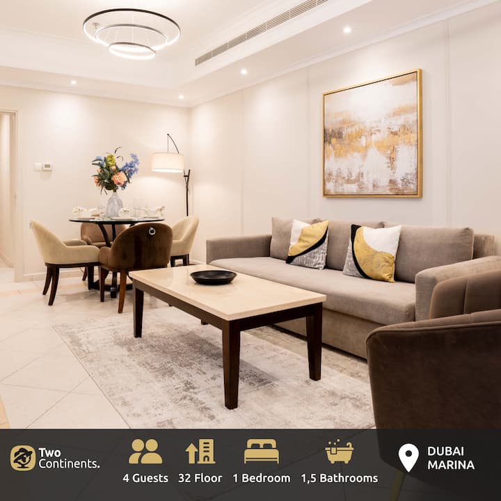 Charming 1br With Sea & City Views - Dubai