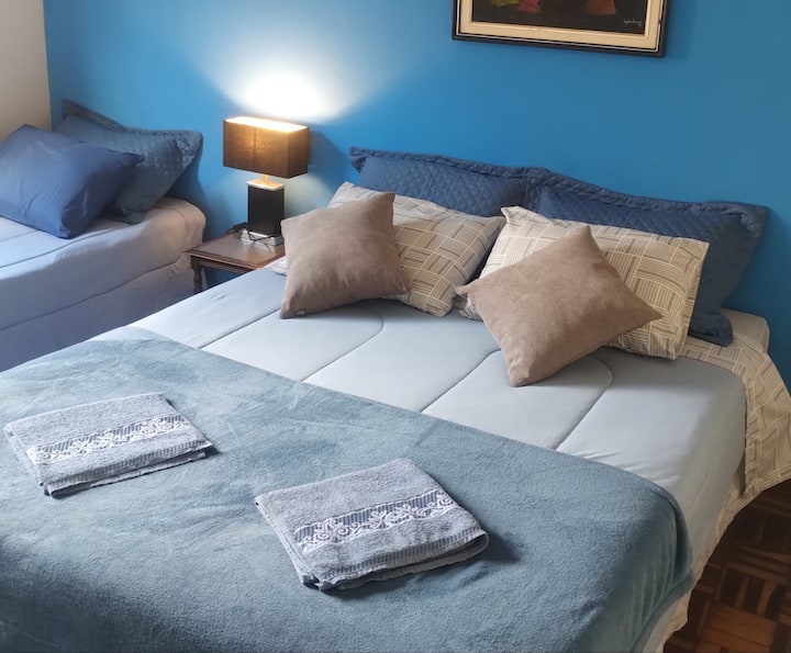 Q31 Quarto Barato Lindo Cama Queen - Piracicaba