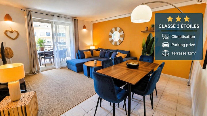 New - Terrasse - A/c - Parking - Ascenseur - Nice