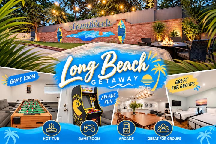 Ca4. Hot Tub, Mini Golf, Game Room & Ev Charger - Long Beach, CA