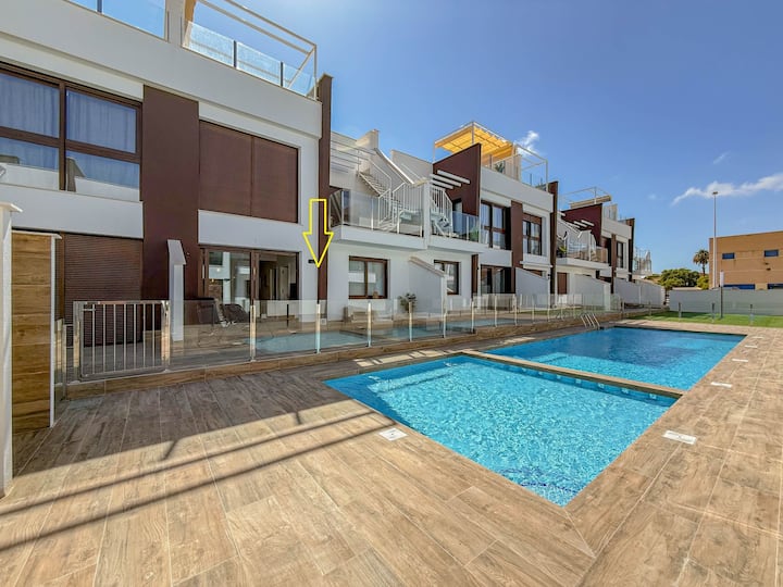 Belich 30 - Rez, 2 Terrasses, Vue Piscine - San Pedro del Pinatar