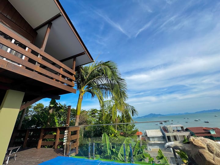 Chalé Com Vista Mar E Piscina - Bombinhas