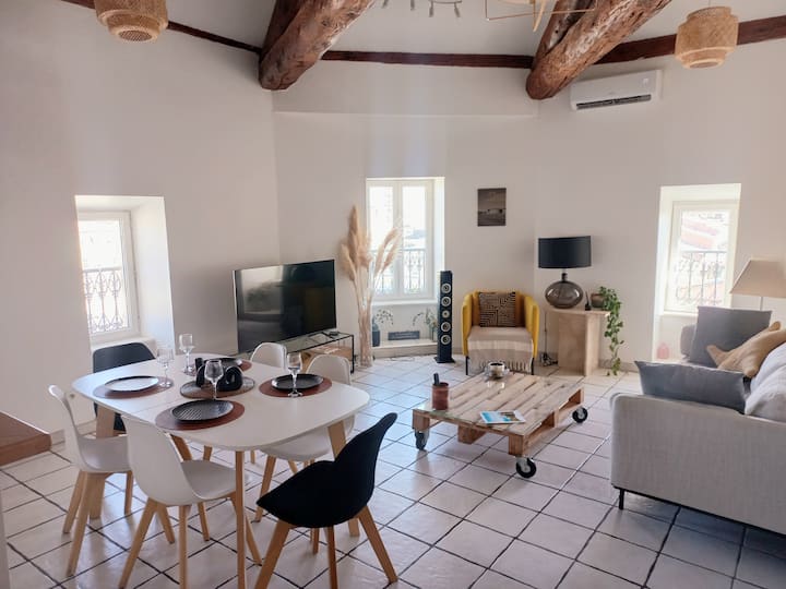 •120m² •6 Pers •Clim •Appartementvillacentreville - Sète