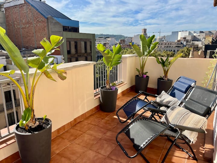 Appartement "Attic" Avec Terrasse - Barcelona