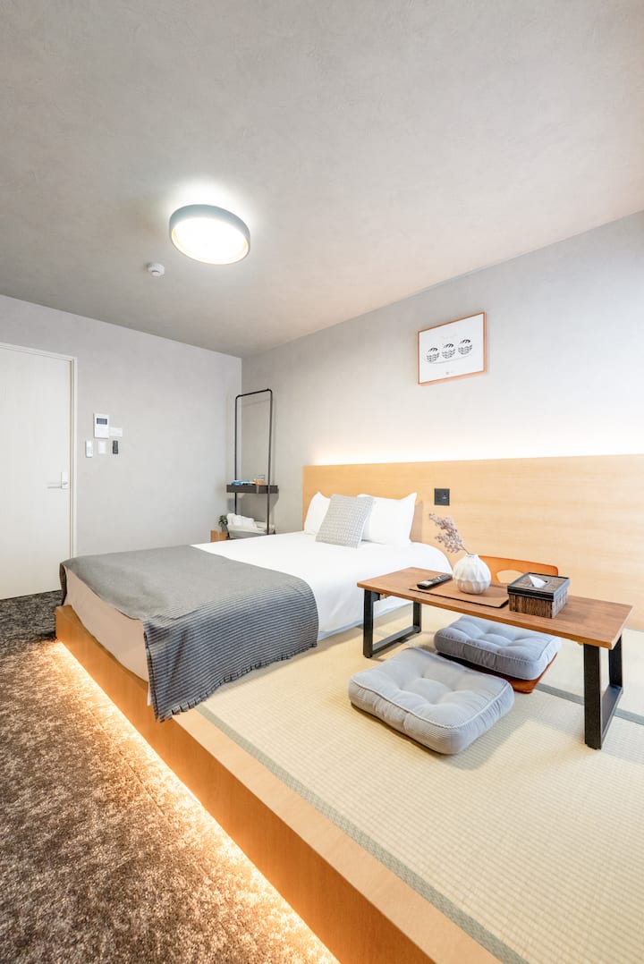 【B&天下茶屋3号店】/家庭房/最大4人/车站步行4分钟/关西机直达/通天阁黑门市场道顿堀心斋桥难波 - Japan