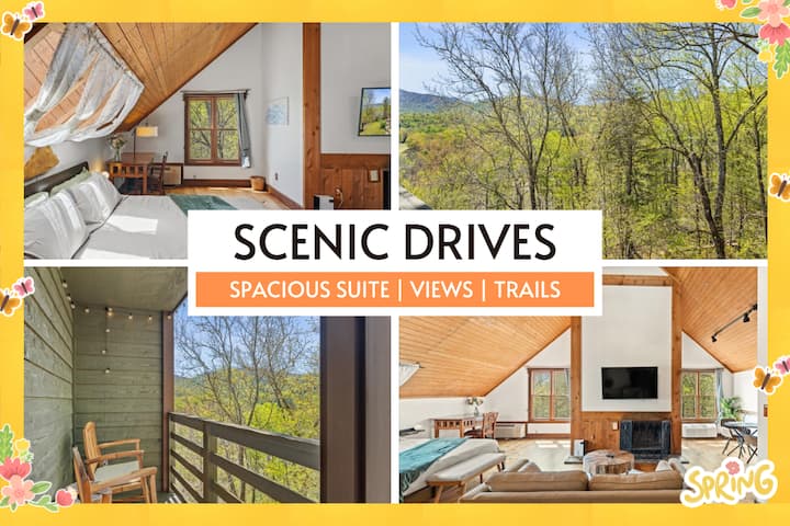 Koipond+firepit | Kingsuitew/skylights | Breakfast - Townsend, TN