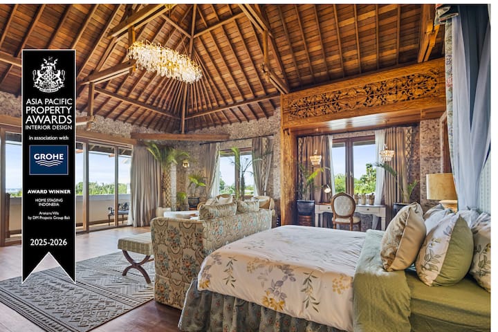 Vintage Design 4br Family Villa With Pool, Office - Jimbaran