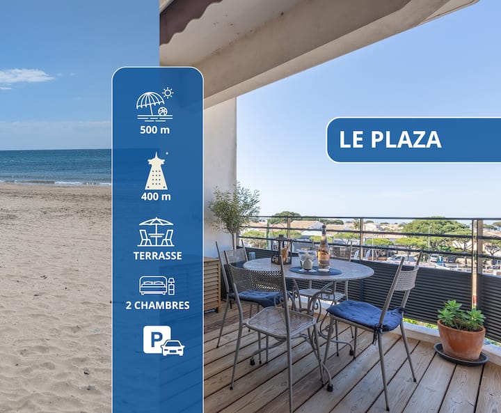 Le Plaza *Terrasse Vue Panoramique *Plage *Parking - Palavas-les-Flots